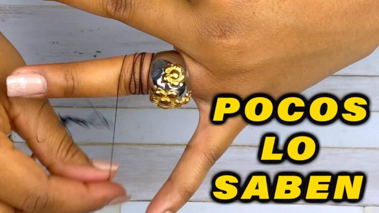 Guía definitiva: Cómo quitar un anillo atascado que no sale de manera ...